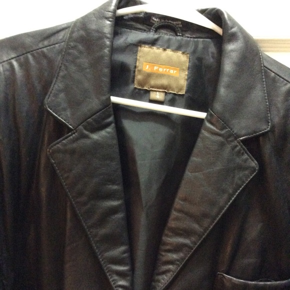 jf j.ferrar | Jackets & Coats | J Ferrar Classic Leather Car Coat Sz L ...